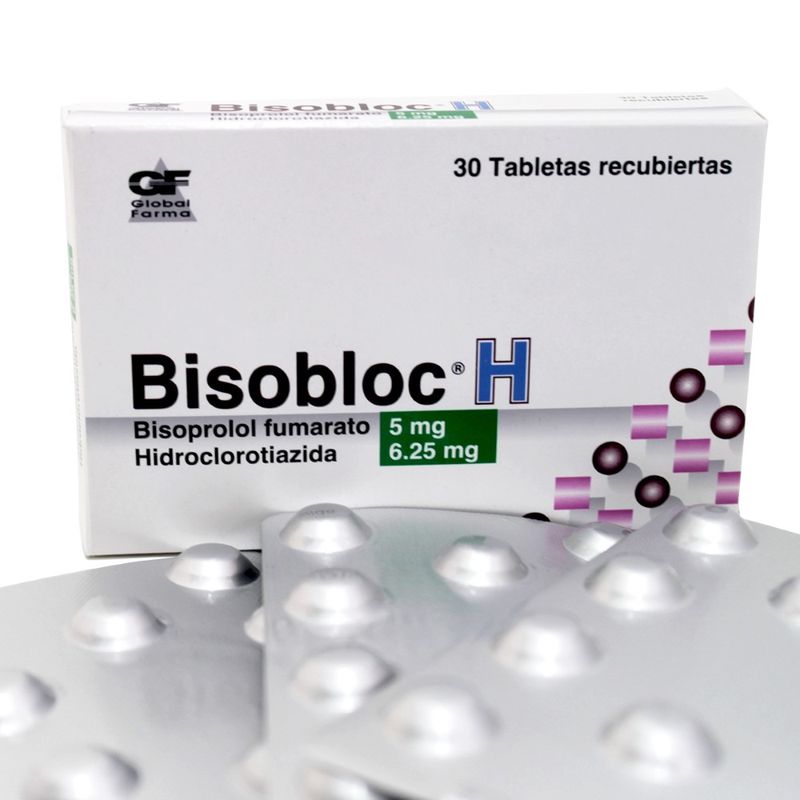 Bisobloc h 5mg/6.25mg x 30 tabletas - Siman El Salvador