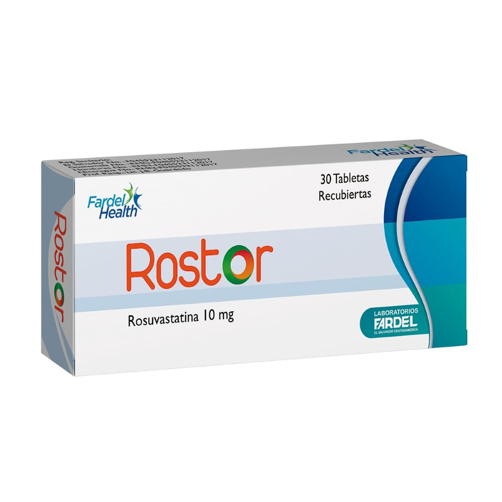 Rostor 10mg x 30 tabletas - Siman El Salvador