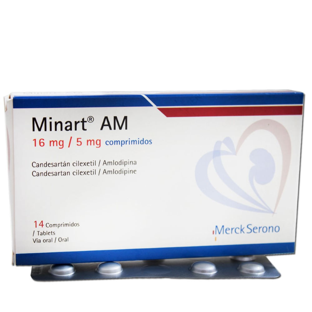 Minart am 16mg/5mg x 14 comprimidos - Siman El Salvador