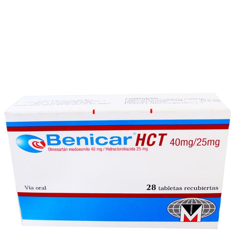 Benicar hct 40mg/25mg x 28 tabletas - Siman El Salvador