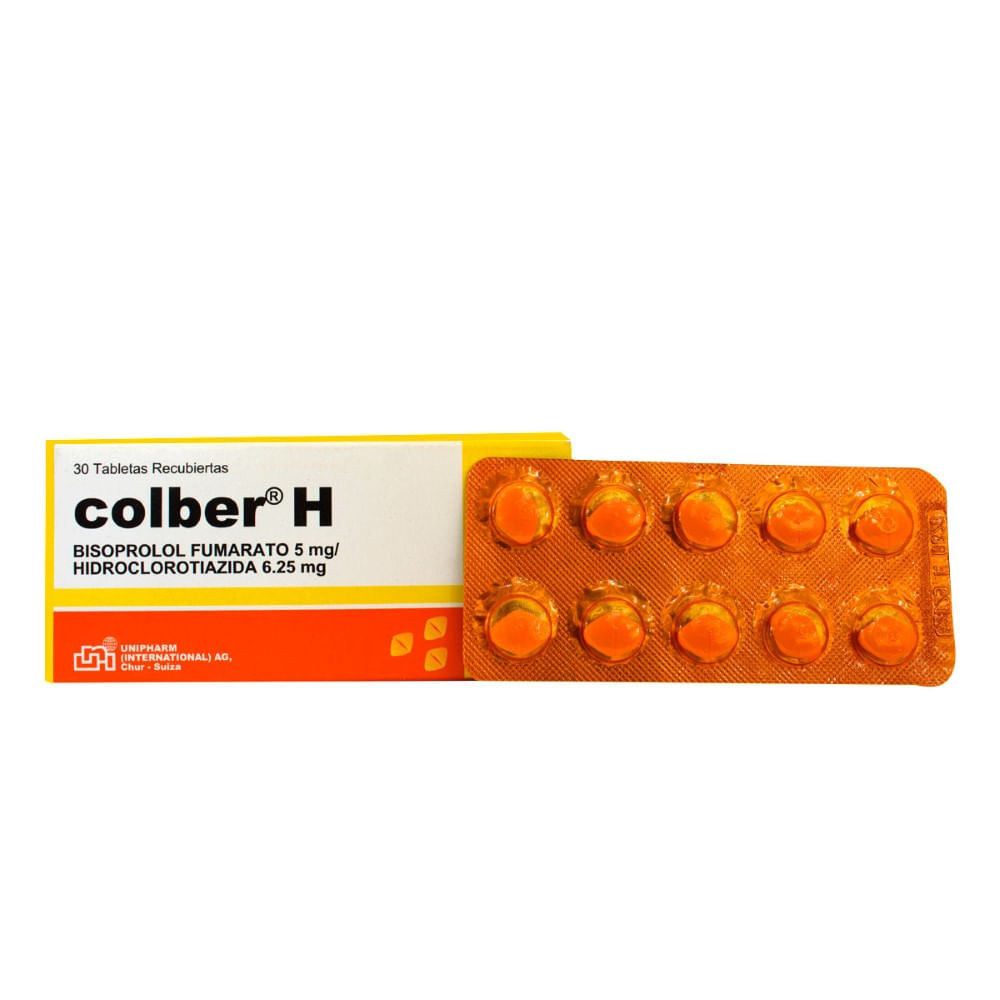 Colber h 5mg/6.25mg x 30 tabletas