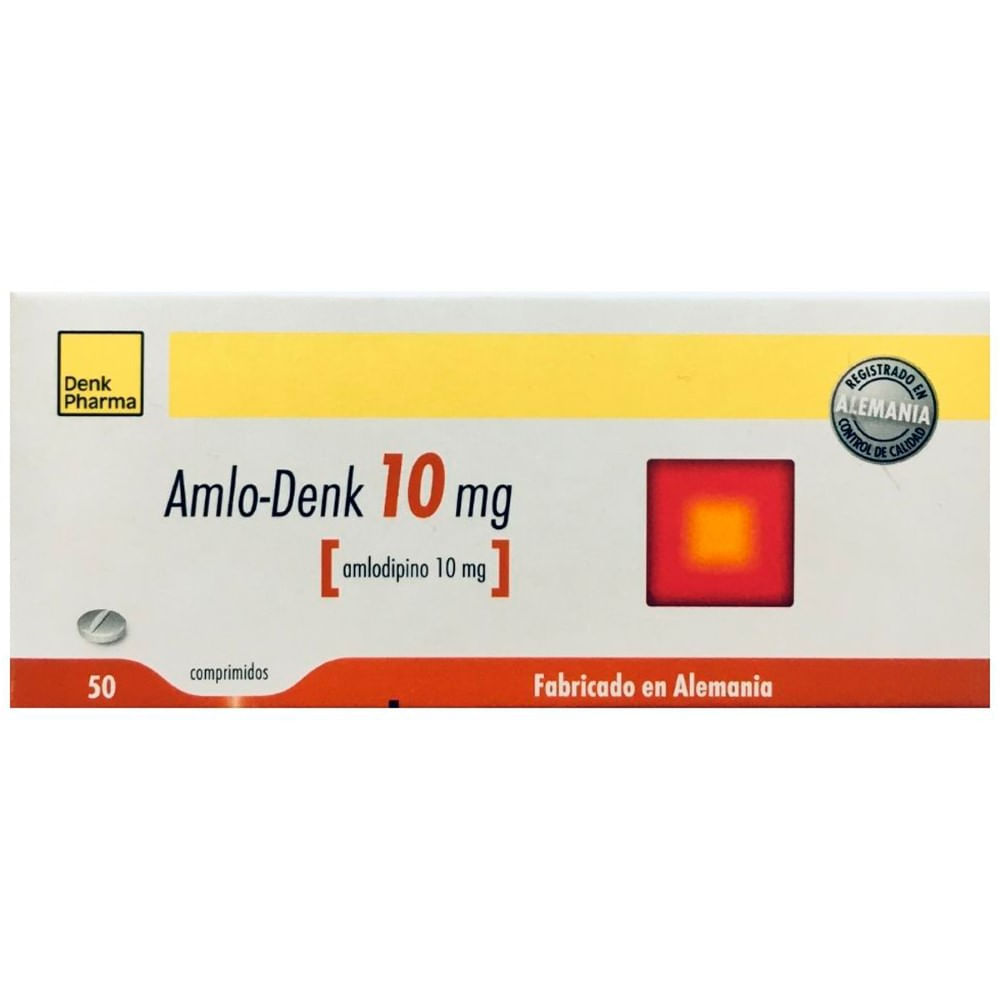 Amlodipino denk 10mg x 50 comprimidos