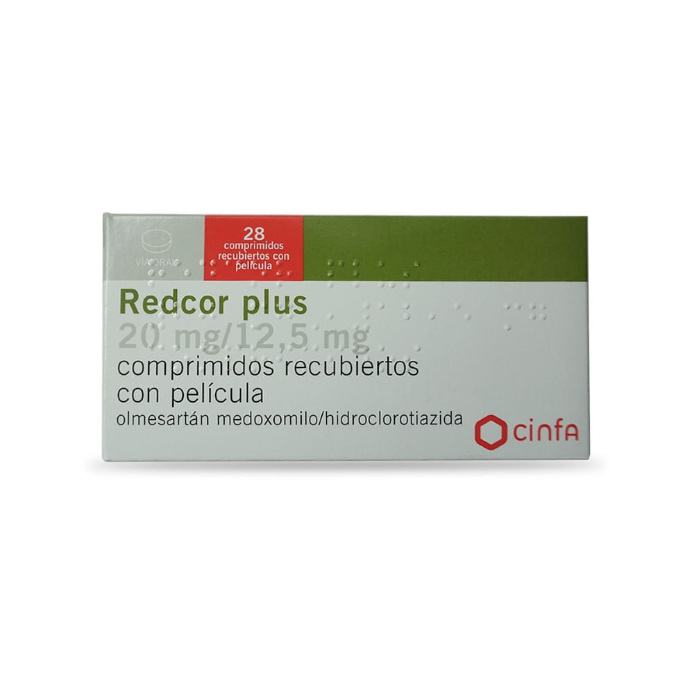 Redcor plus 20mg/12.5mg x 28 comprimidos