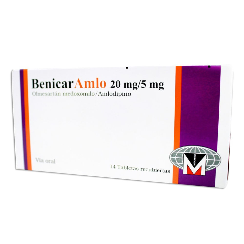 Benicar amlo 20mg/5mg x 14 tabletas - Siman El Salvador