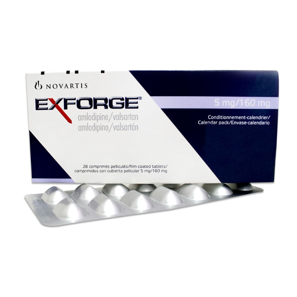 Exforge 5mg/160mg x 28 comprimidos - Siman El Salvador