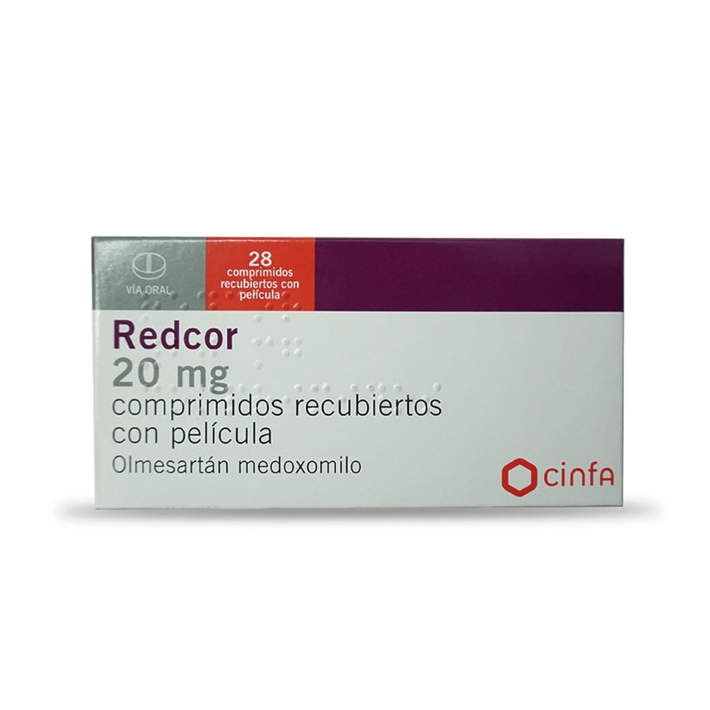 Redcor 20mg x 28 comprimidos - Siman El Salvador