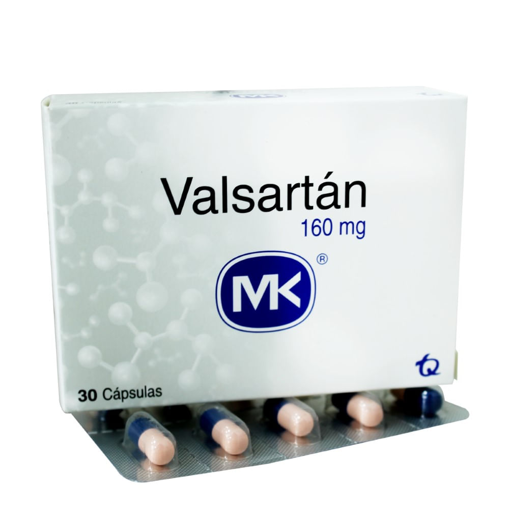 Valsartan mk 160mg x 30 capsulas - Siman El Salvador