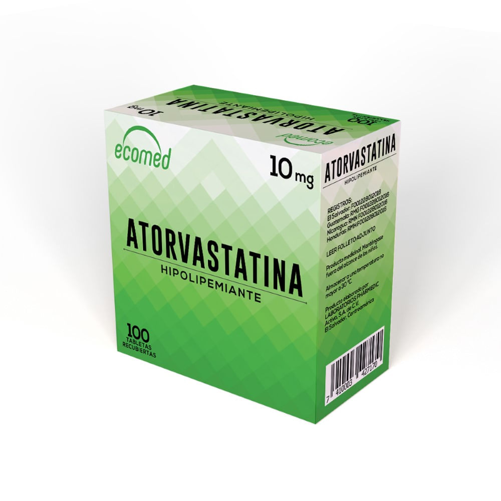 Atorvastatina ecomed 10mg x 100 tabletas - Siman El Salvador