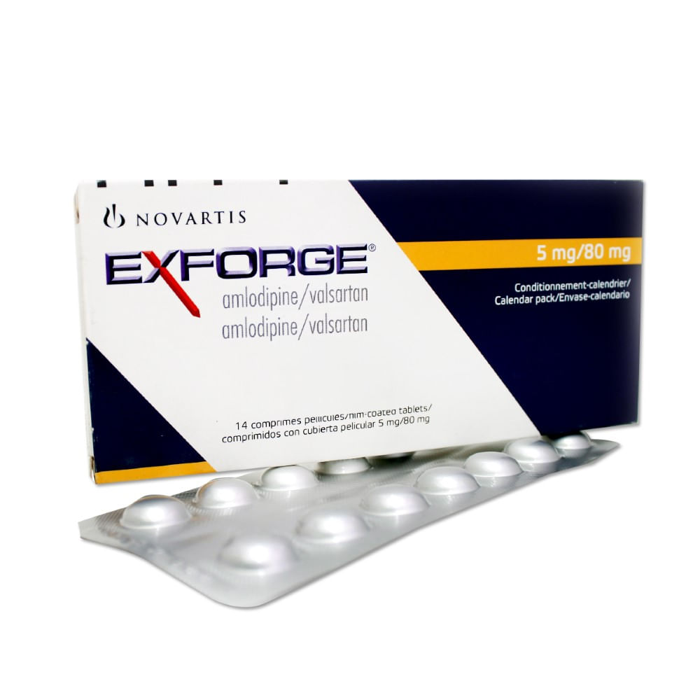 Exforge 5mg/80mg x 14 comprimidos - Siman El Salvador