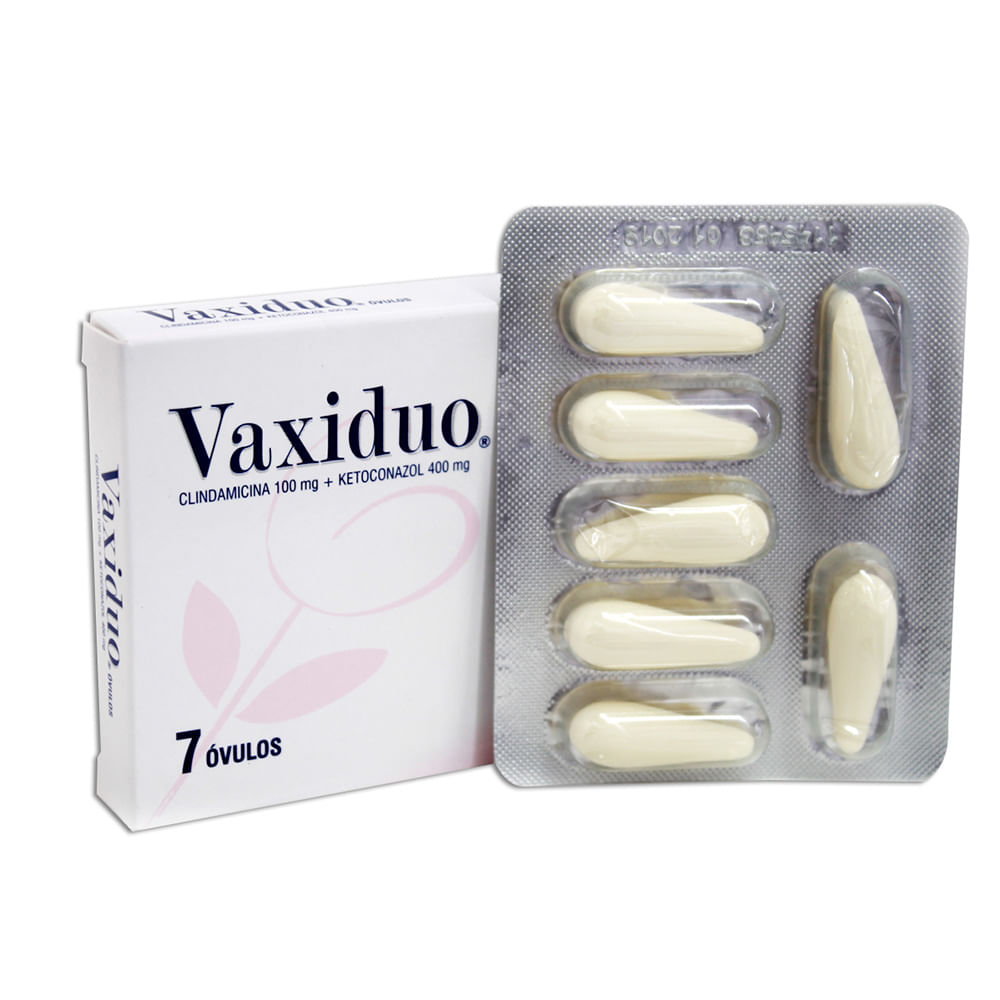 Vaxiduo 100mg/400mg x 7 ovulos vaginales - Siman El Salvador