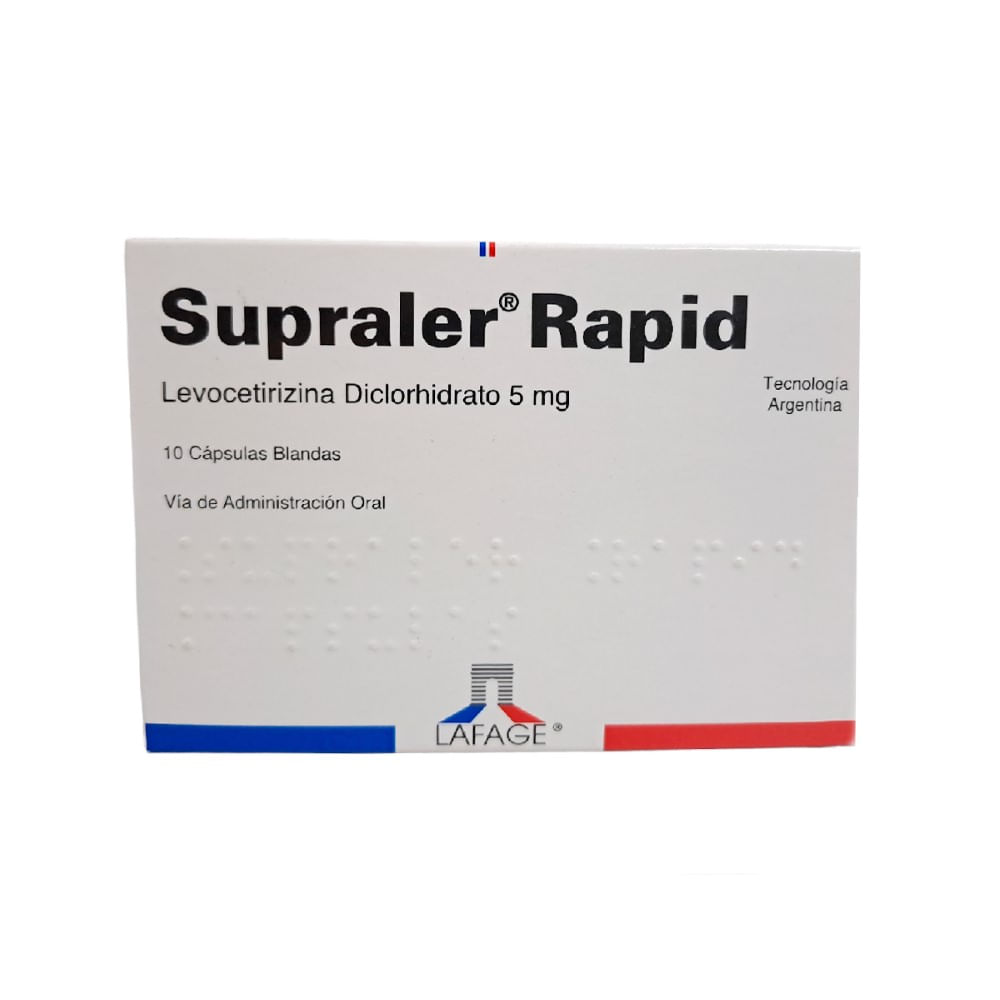 Supraler rapid 5mg x 10 capsulas - Siman El Salvador