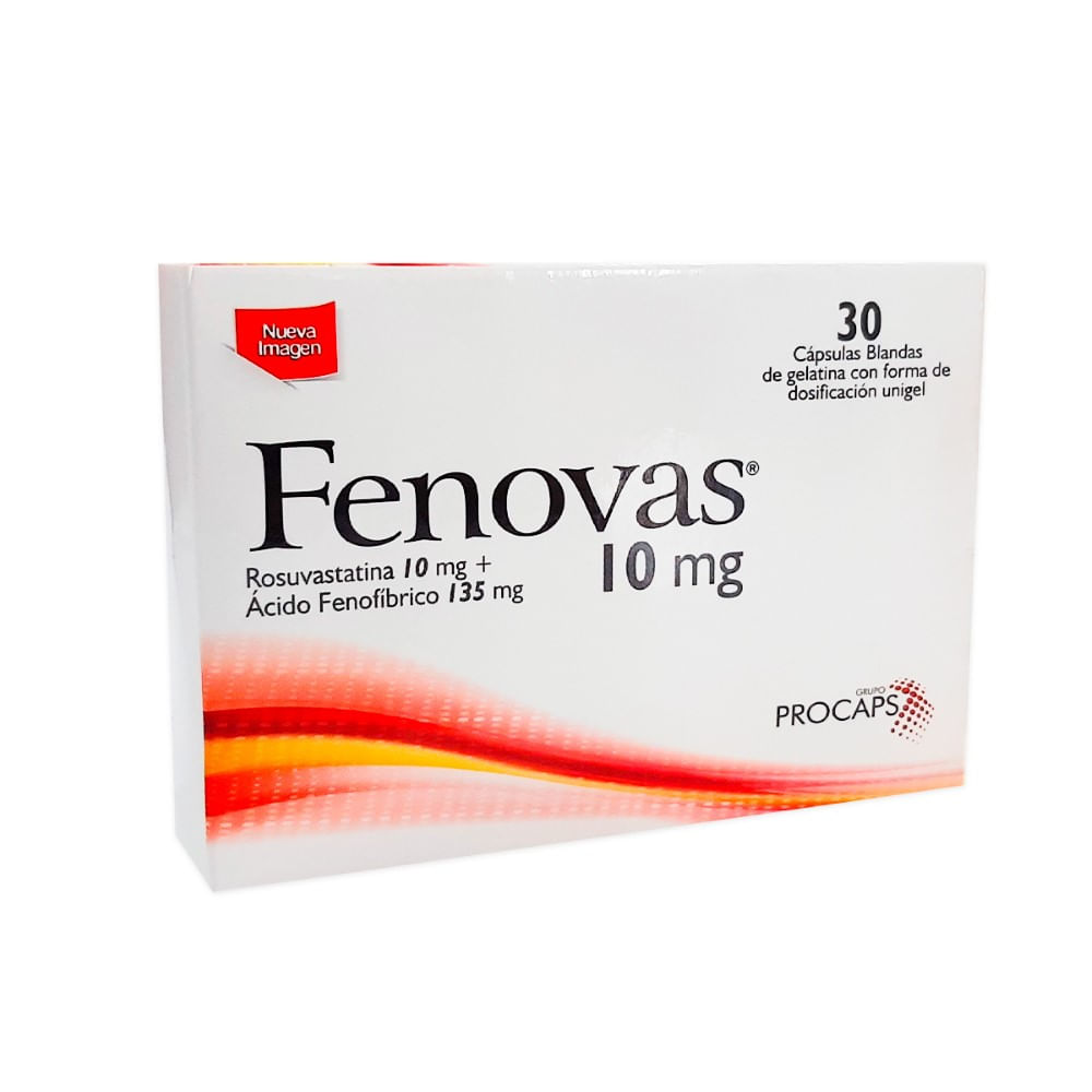 Fenovas 135mg/10mg x 30 capsulas - Siman El Salvador