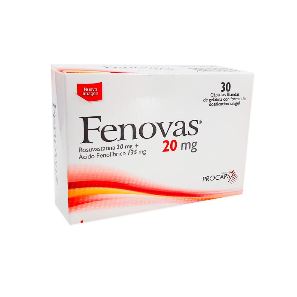 Fenovas 135mg/20mg x 30 capsulas - Siman El Salvador