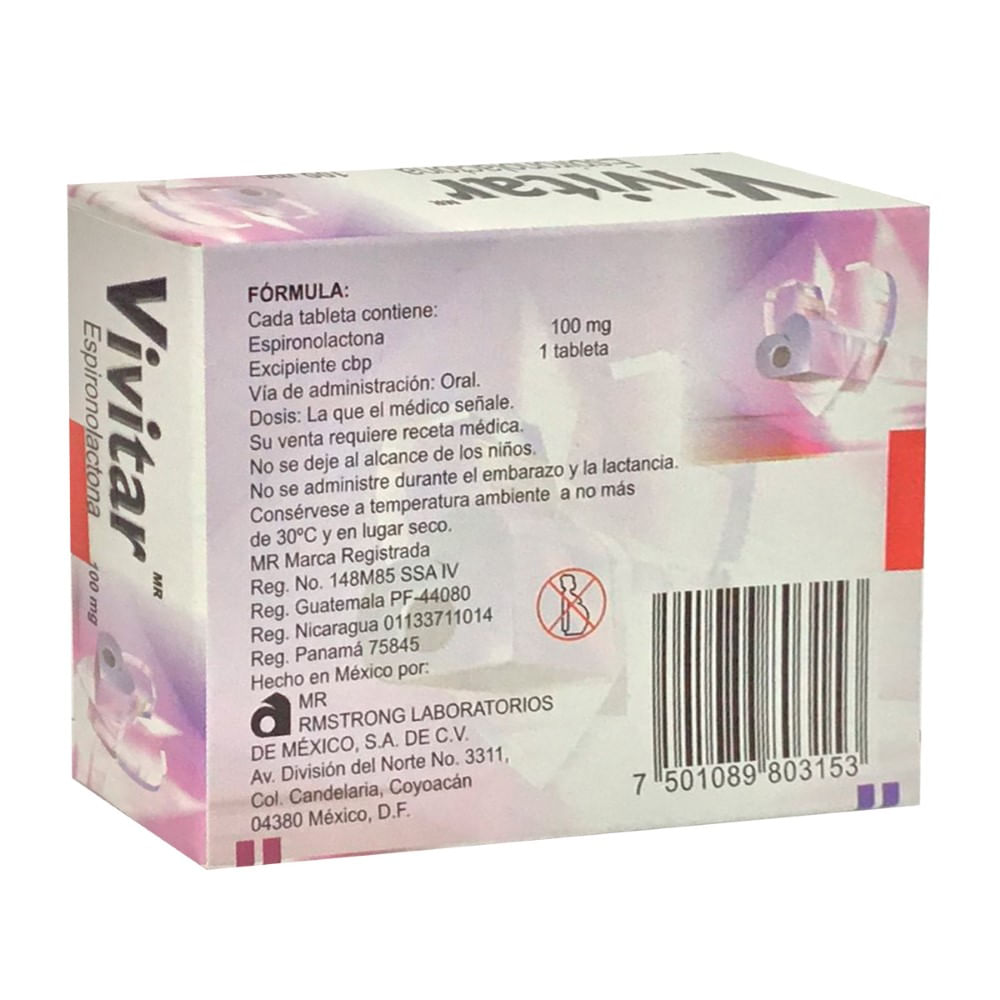 Vivitar 100mg x 30 tabletas - Siman El Salvador