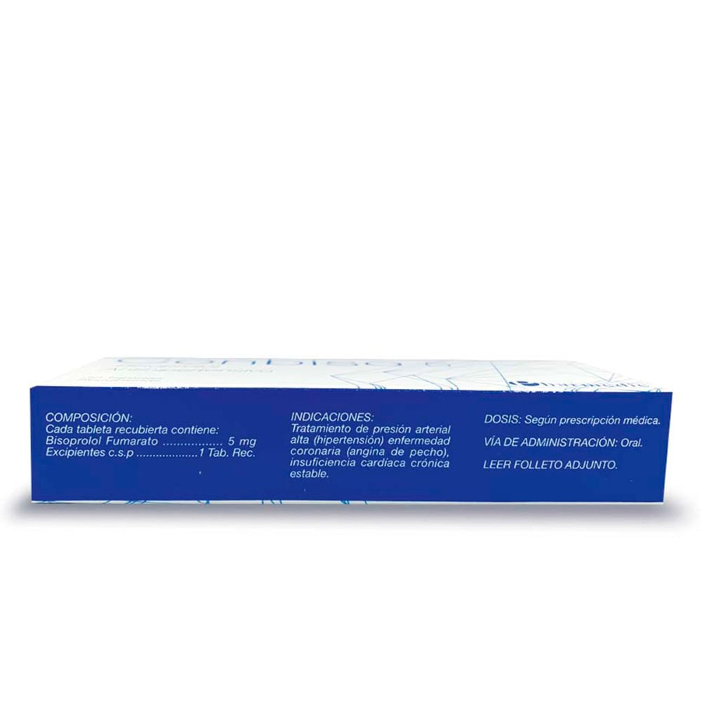 Conbiso 5mg x 30 tabletas - Siman El Salvador