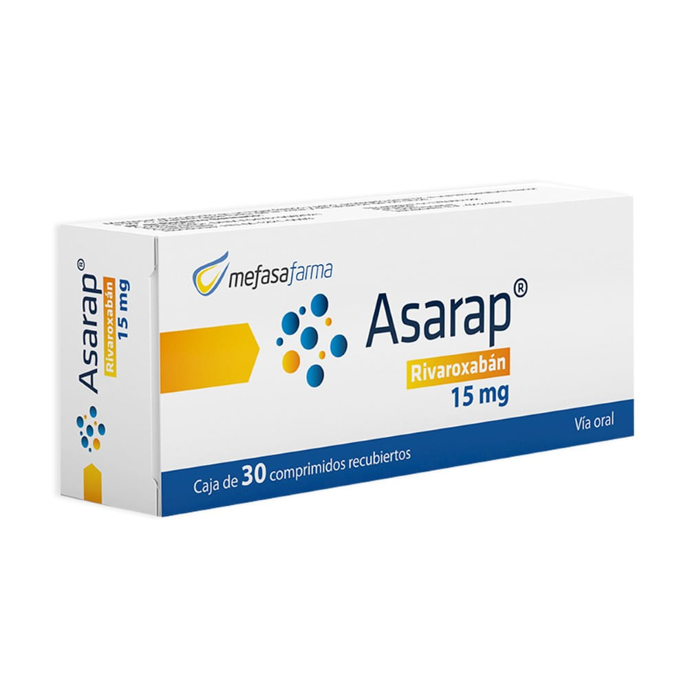 Asarap 15mg x 30 comprimidos - Siman El Salvador