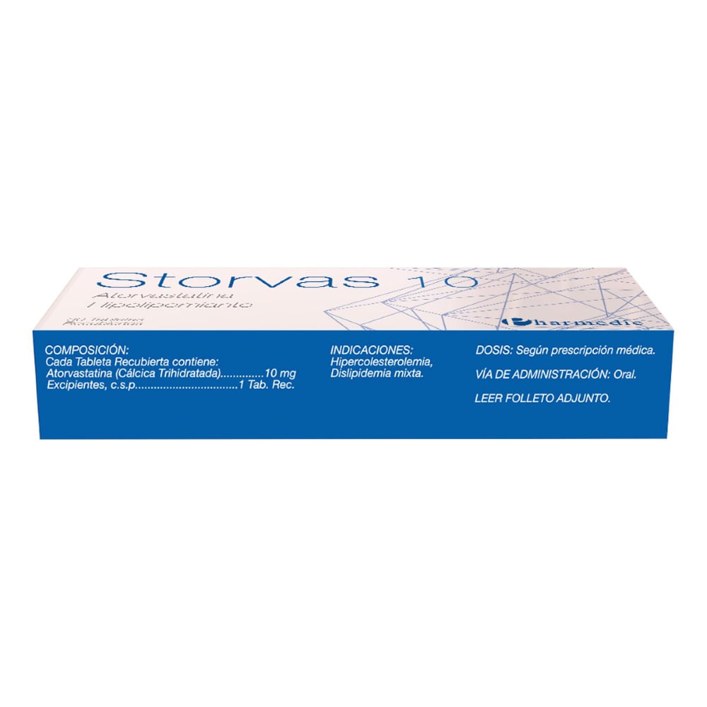 Storvas 10mg x 30 tabletas - Siman El Salvador