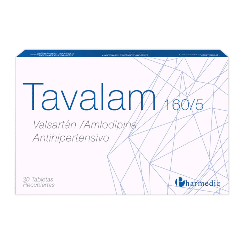 Tavalam 160mg/5mg x 30 tabletas - Siman El Salvador