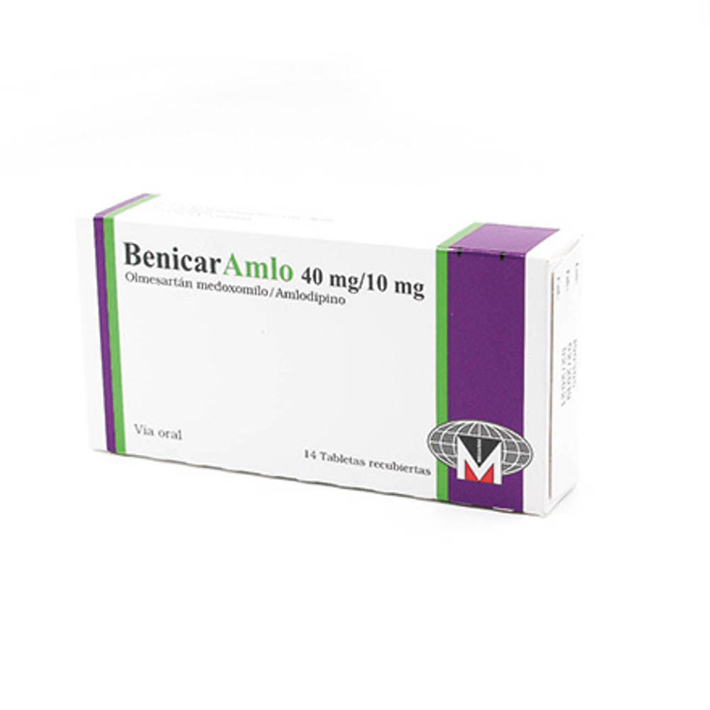 Benicar Amlo 40mg/10mg 14 tabletas - Siman El Salvador