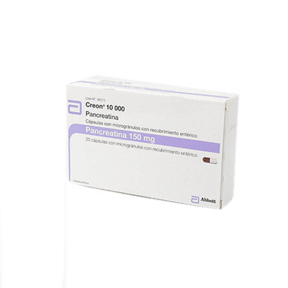 Creon 10000 150mg 20 capsulas - Siman El Salvador