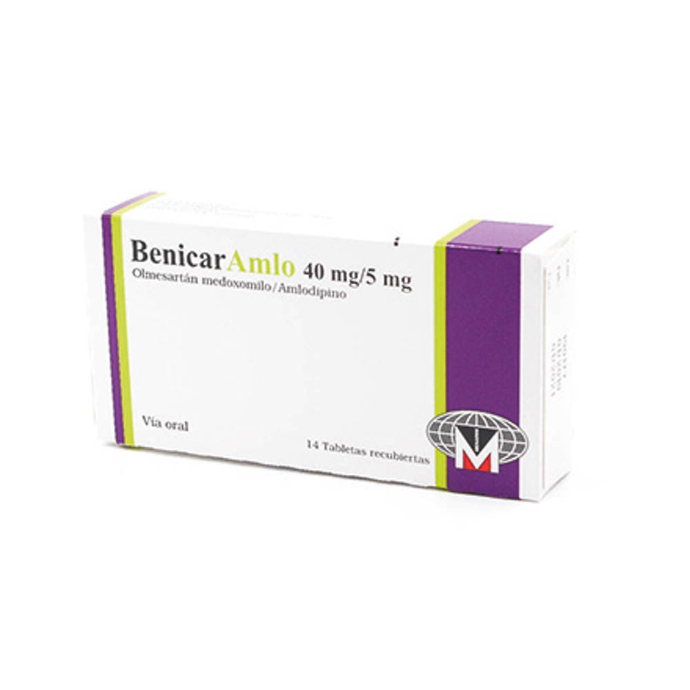 Benicar Amlo 40mg/5mg 14 tabletas - Siman El Salvador