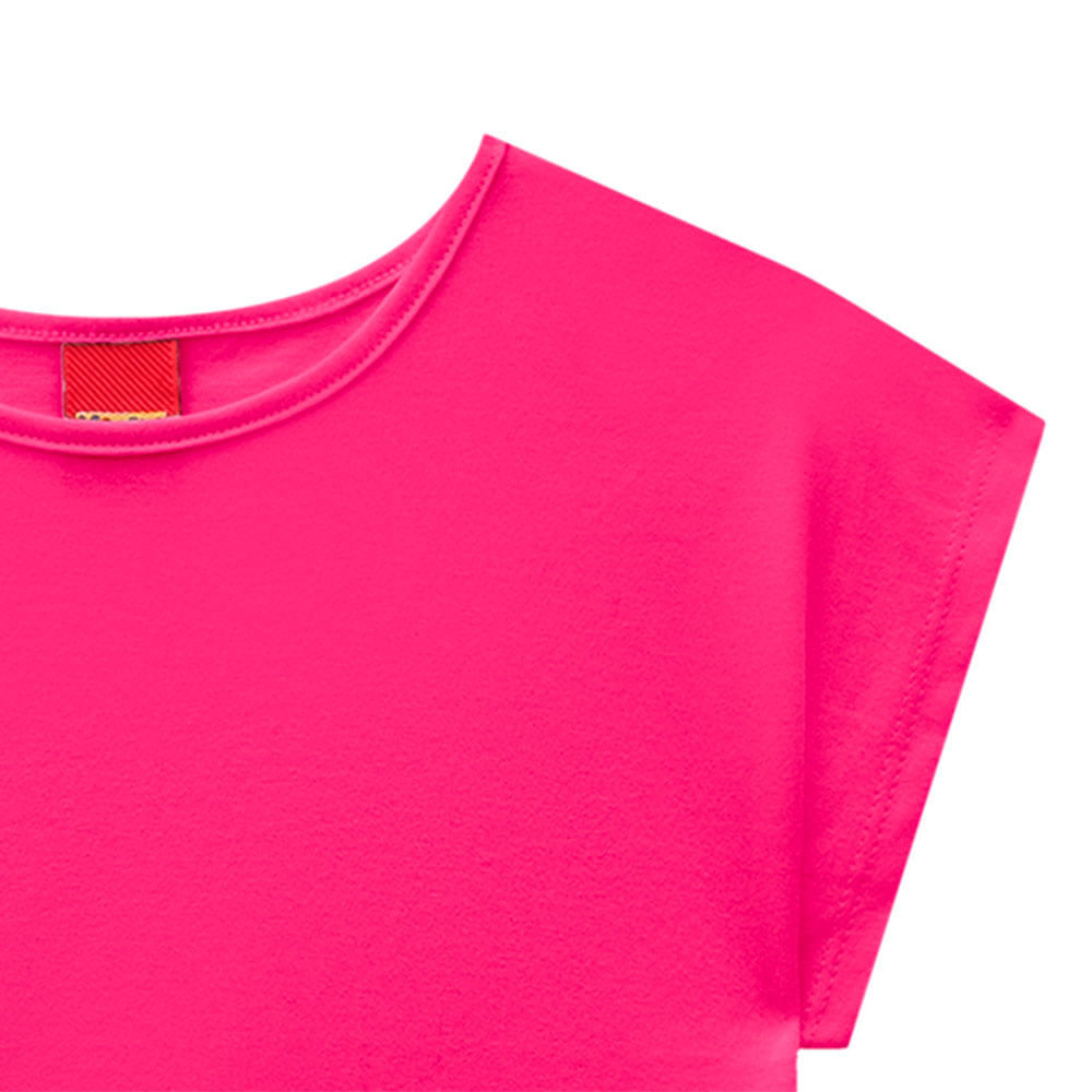 Blusa rosada sólido para niña