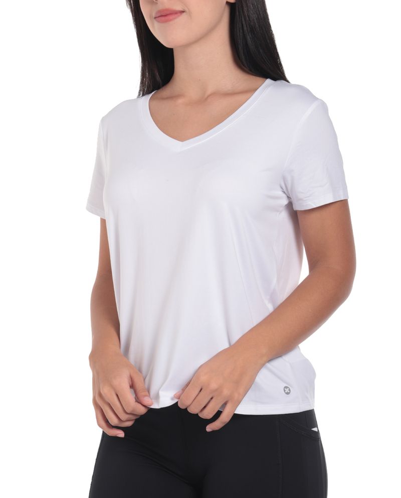 Set de 2 camisetas deportivas RBX sólidas mangas cortas para mujer