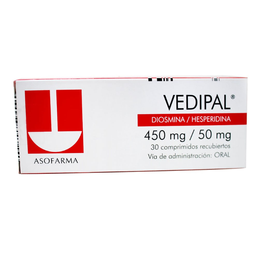 Vedipal 450mg/50 mg x 30 comprimidos - Siman El Salvador