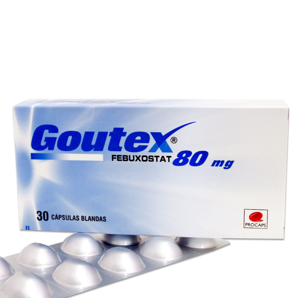 Goutex 80mg x 30 capsulas - Siman El Salvador