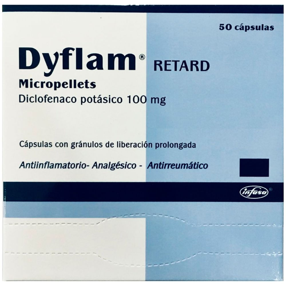 Dyflam 100mg x 50 capsulas - Siman El Salvador