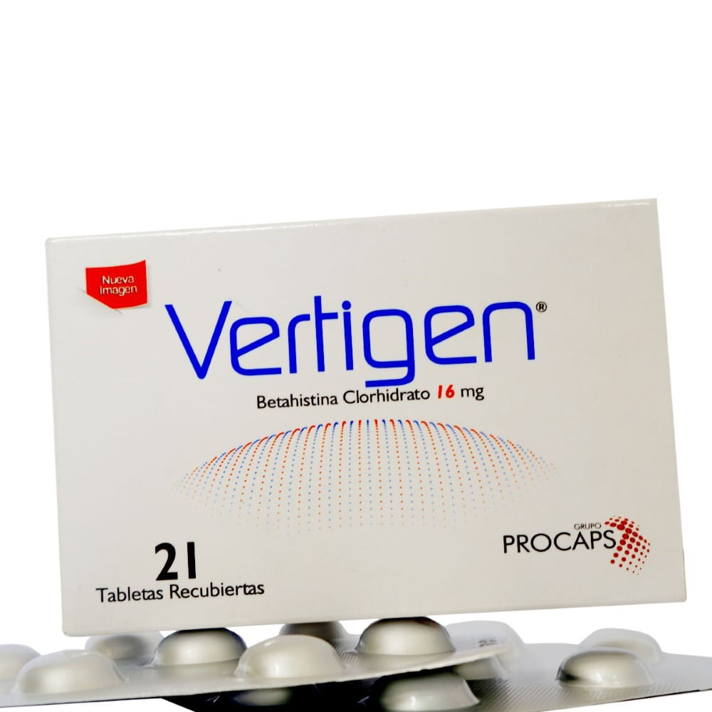 Vertigen 16mg x 21 tabletas - Siman El Salvador