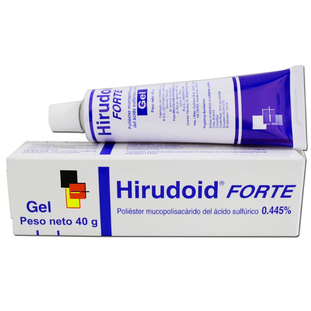 Hirudoid forte gel tubo x 40 gramos - Siman El Salvador