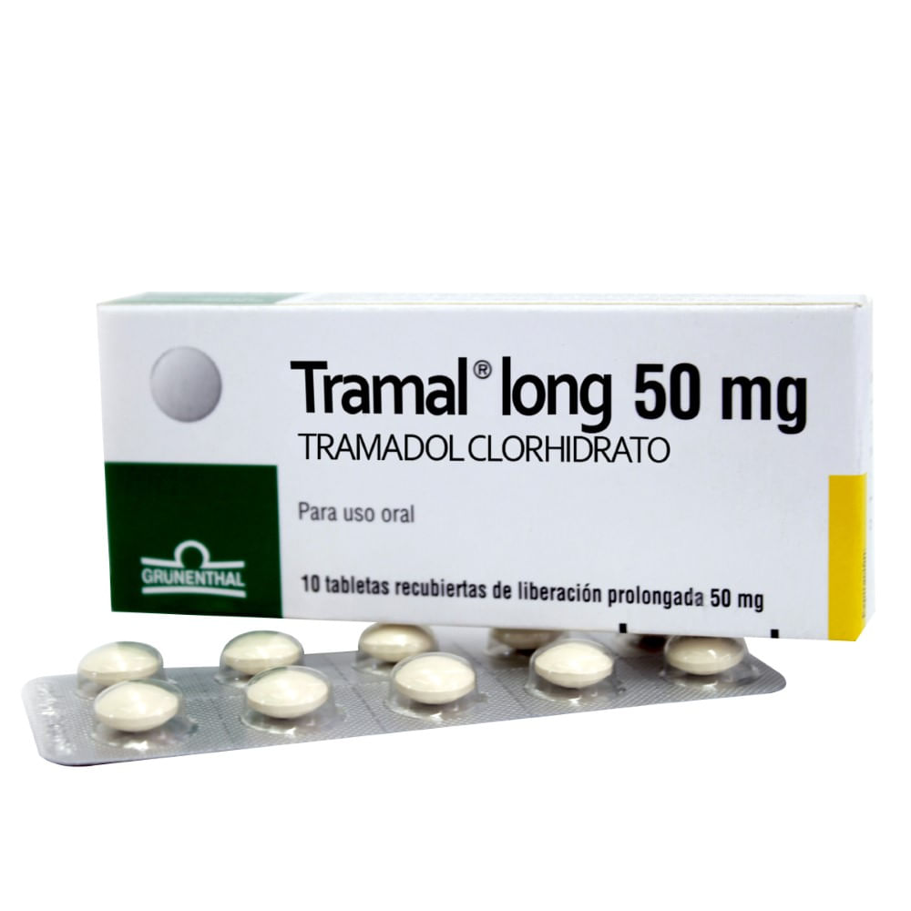 Tramal long 50mg x 10 tabletas - Siman El Salvador
