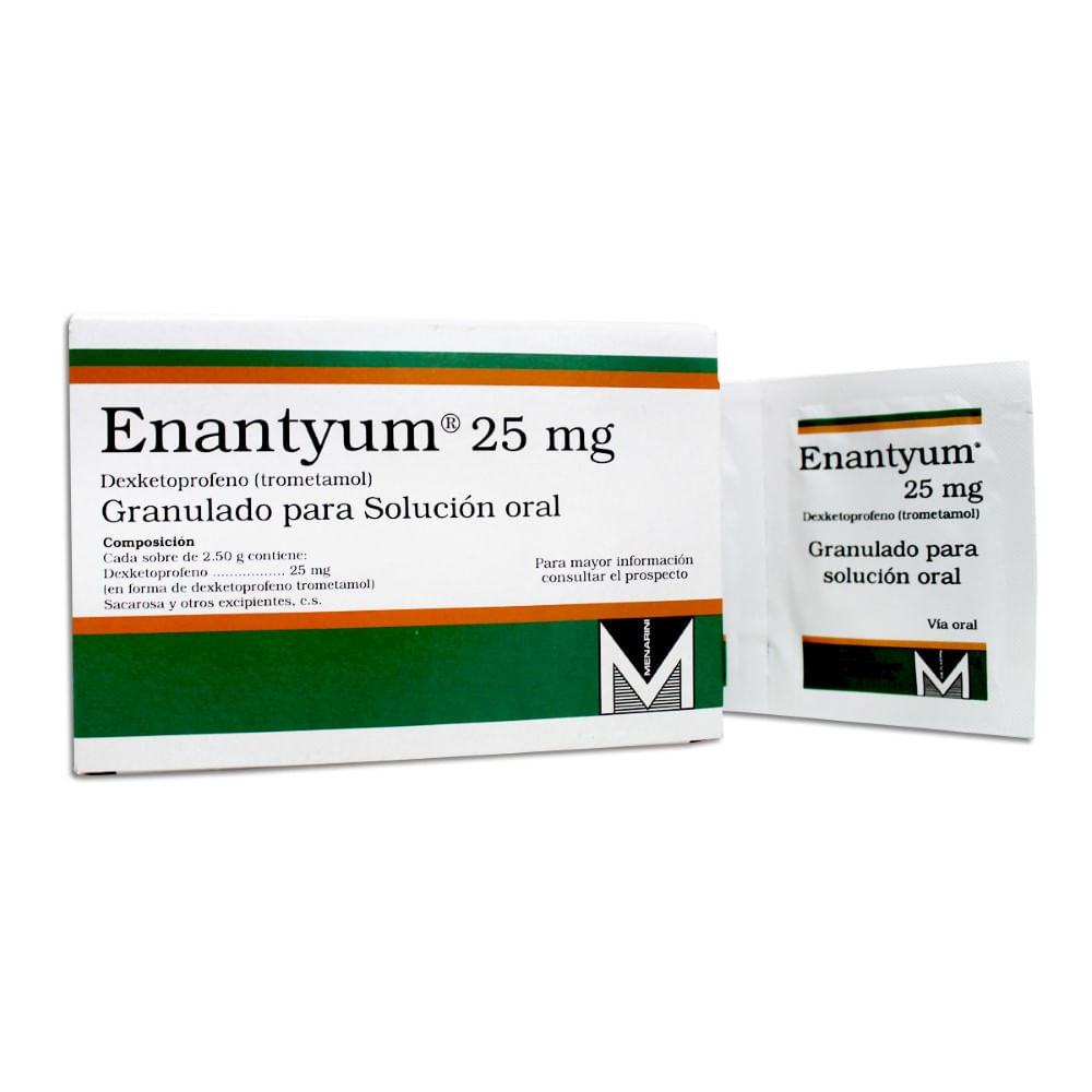 Enantyum 25mg x 10 sobres granulados - Siman El Salvador