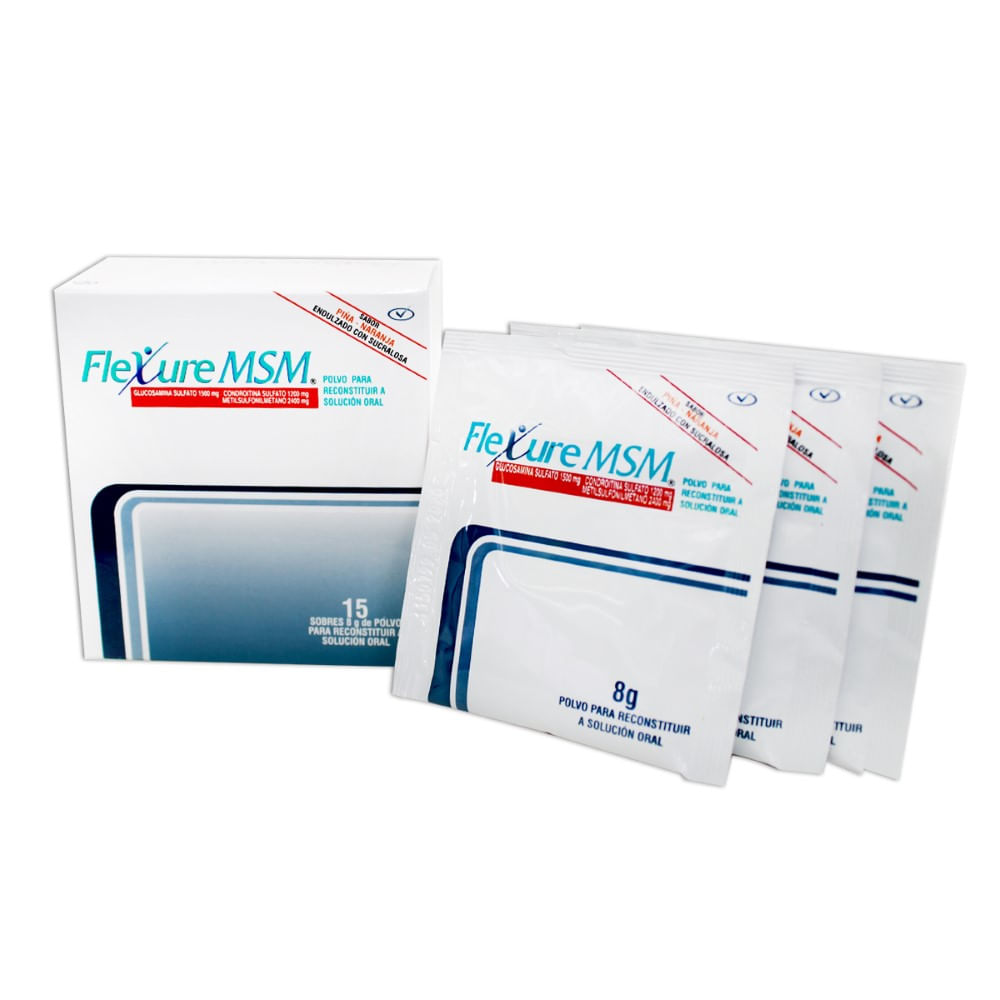 Flexure msm sabor naranja x 15 sobres