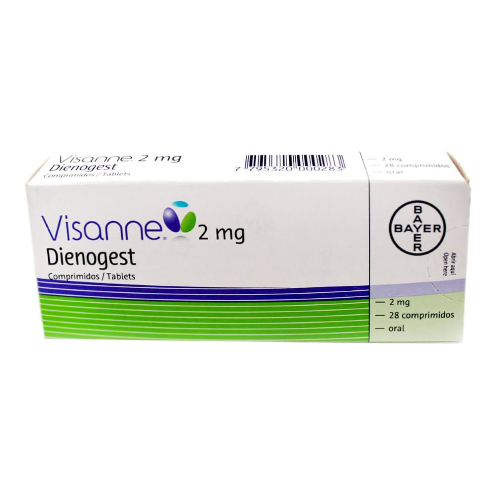 Visanne 2 mg x 28 comprimidos - Siman El Salvador