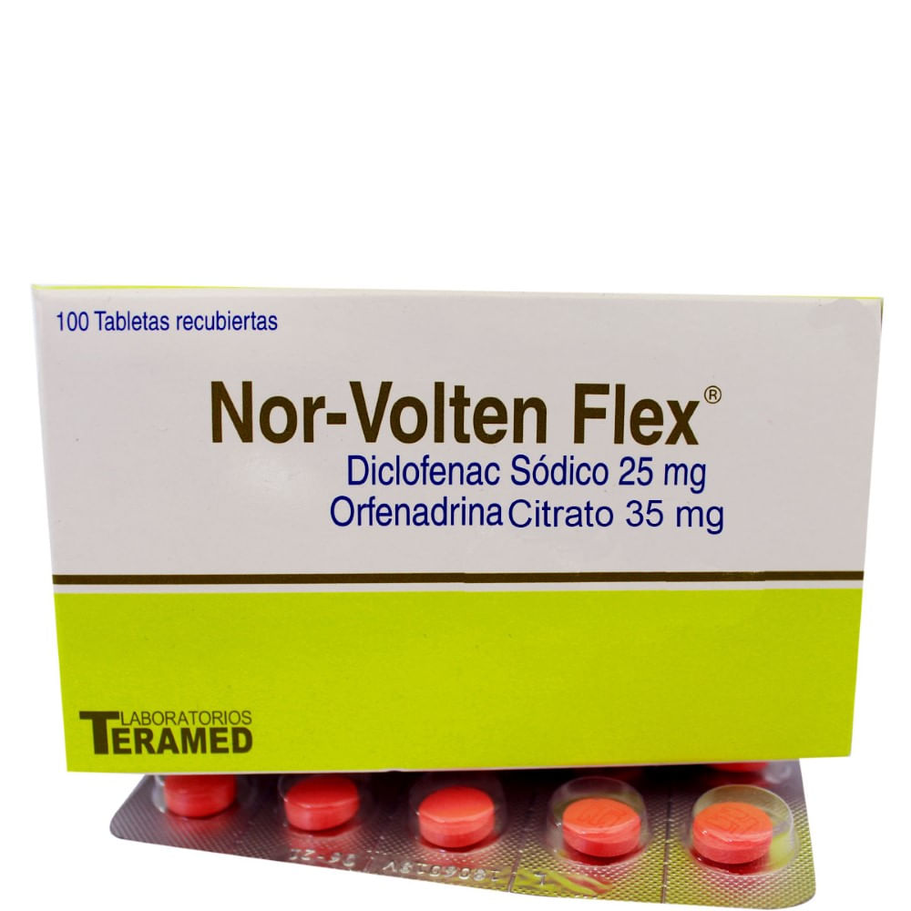 Nor-volten flex x 100 tabletas