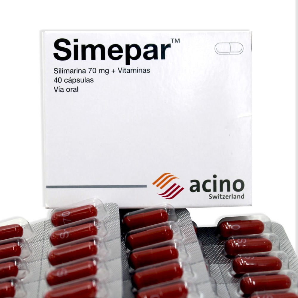 Simepar x 40 capsulas - Siman El Salvador