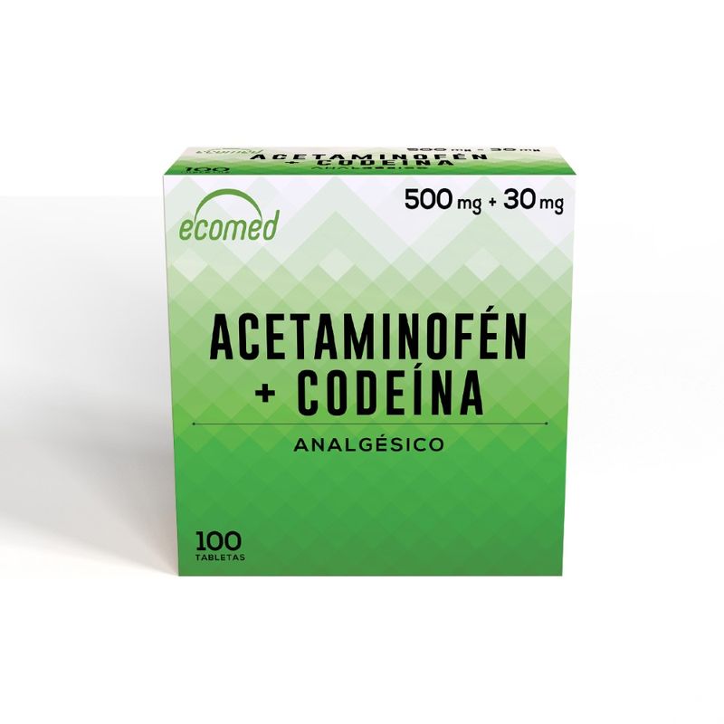 Acetaminofen + codeina ecomed x 100 tabletas - Siman El Salvador