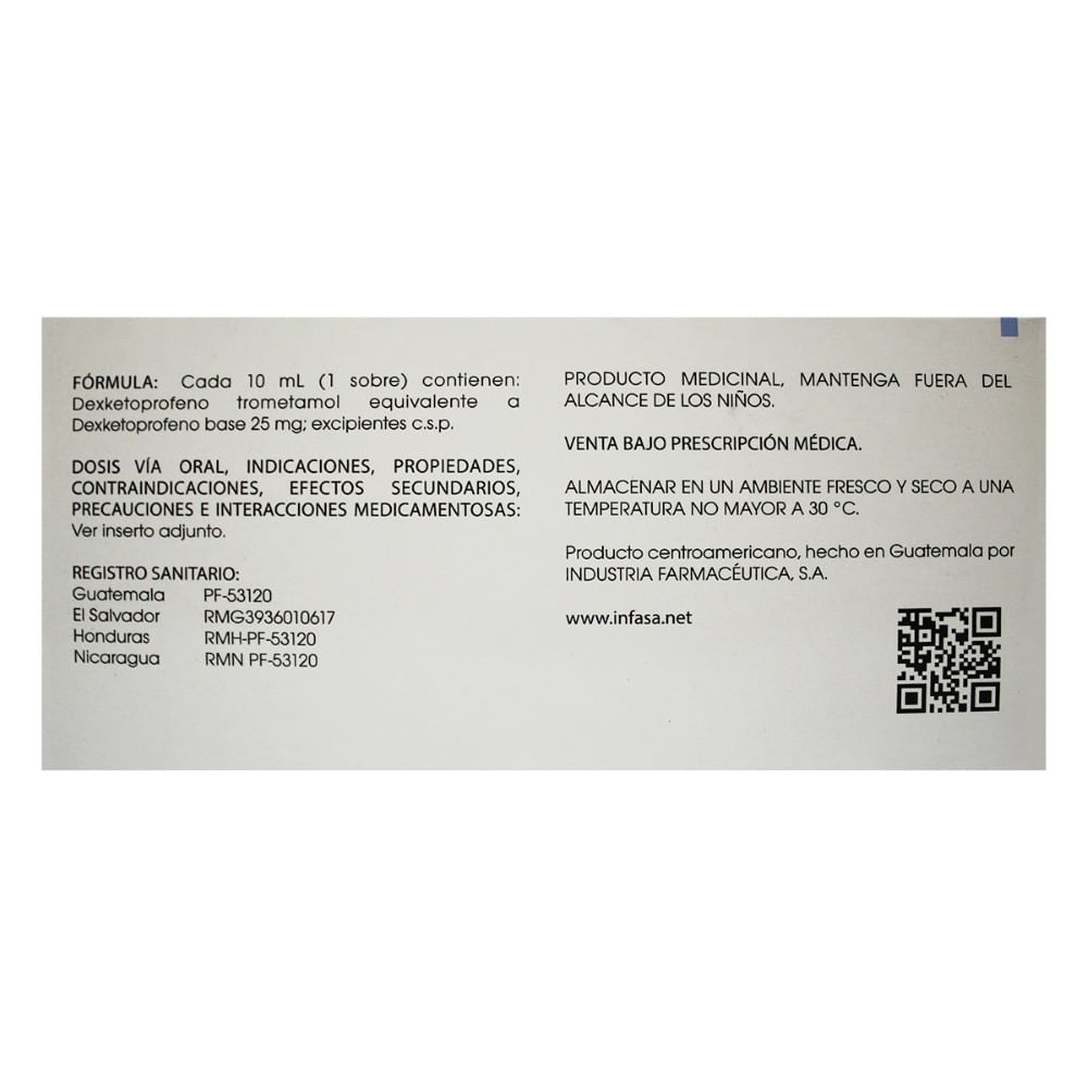 Dextrium 25mg/10ml x 10 sobres bebibles - Siman El Salvador