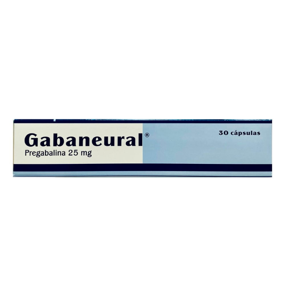 Gabaneural 25mg x 30 capsulas - Siman El Salvador