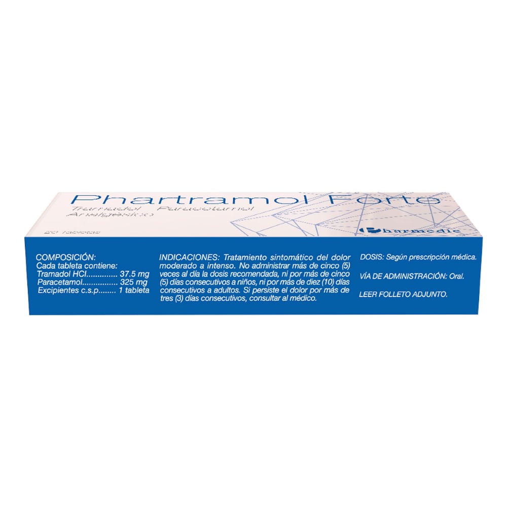 Phartramol forte x 20 tabletas - Siman El Salvador
