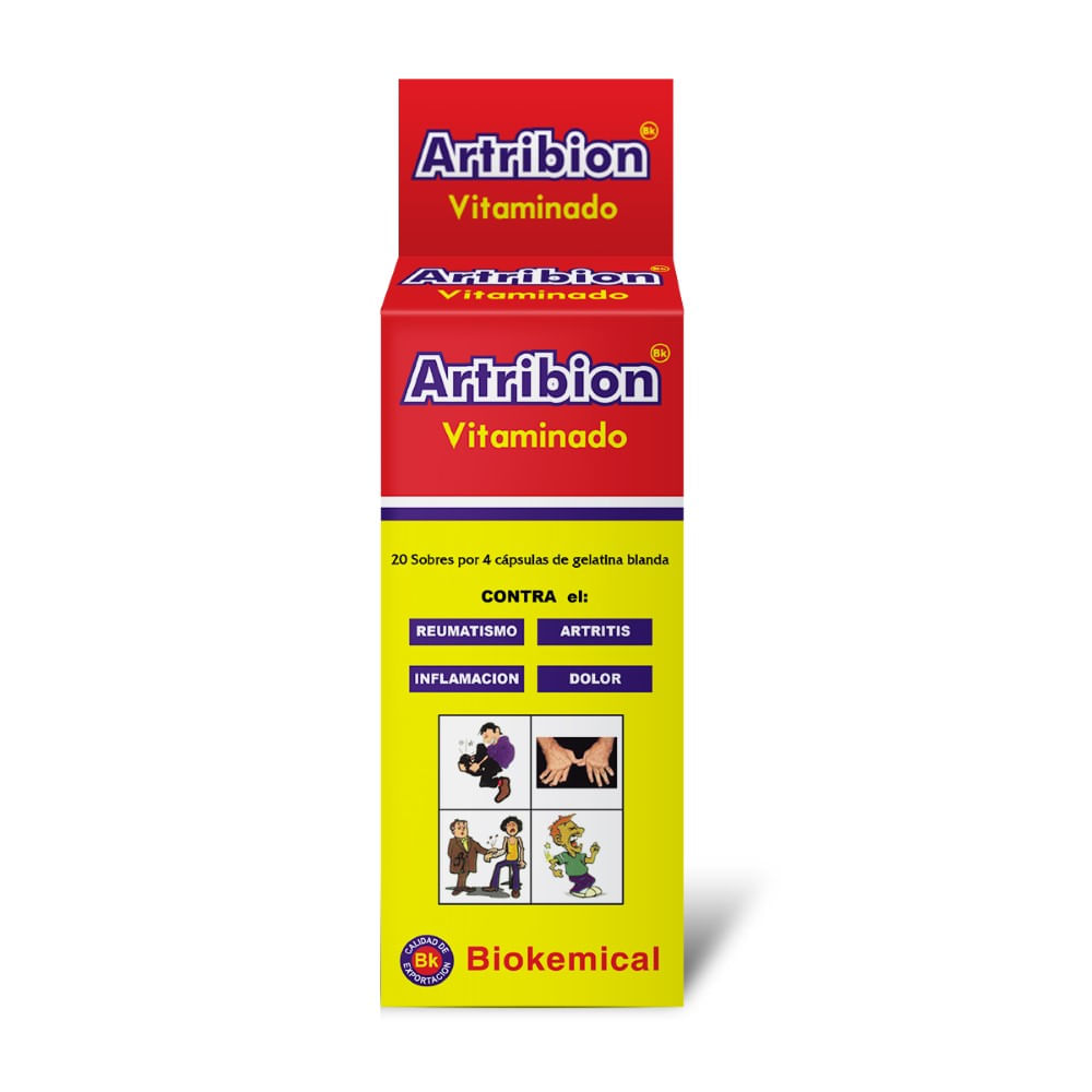 Artribion vitaminado x 20 sobres de 4 capsulas - Siman El Salvador
