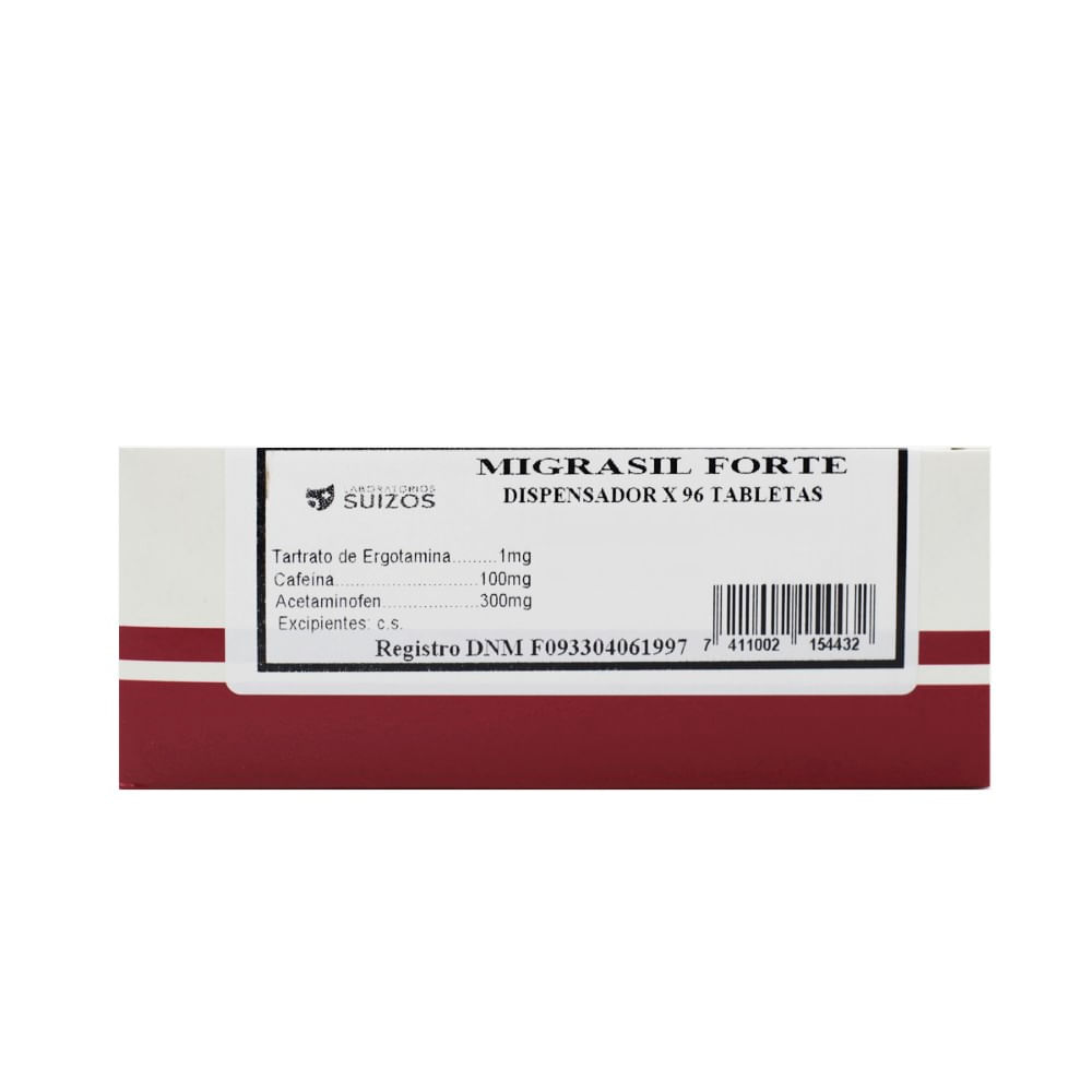 Migrasil forte x 96 tabletas - Siman El Salvador
