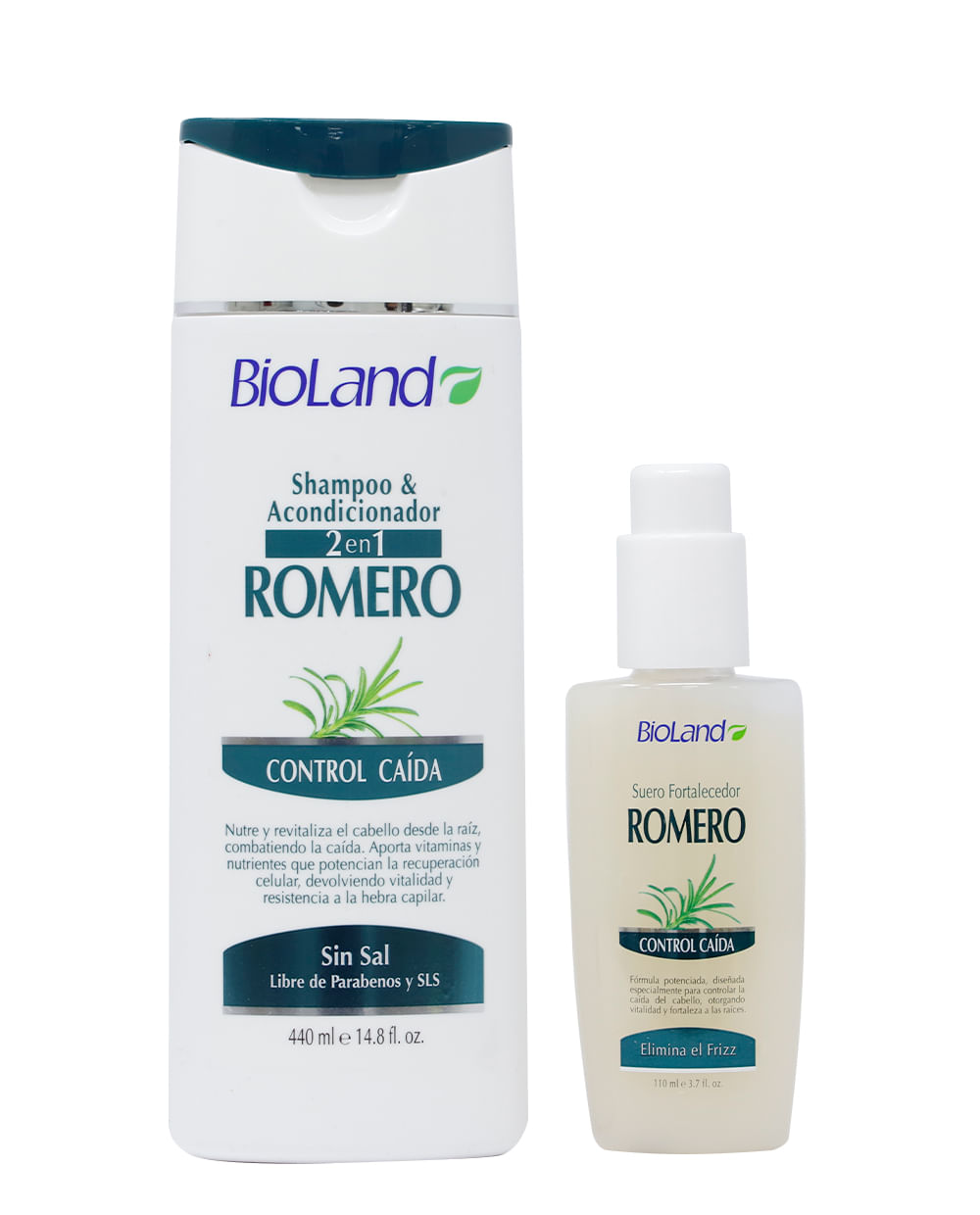 Kit de tratamiento capilar Shampoo de Romero 2en1 + Suero de Romero ...