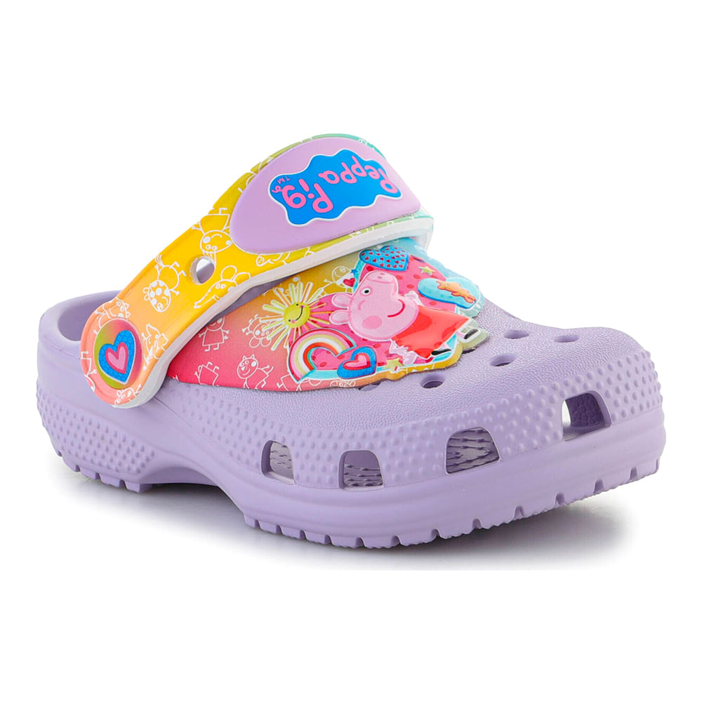 Crocs Clásico Clog morado Peppa Pig para niña bebé - Siman El Salvador