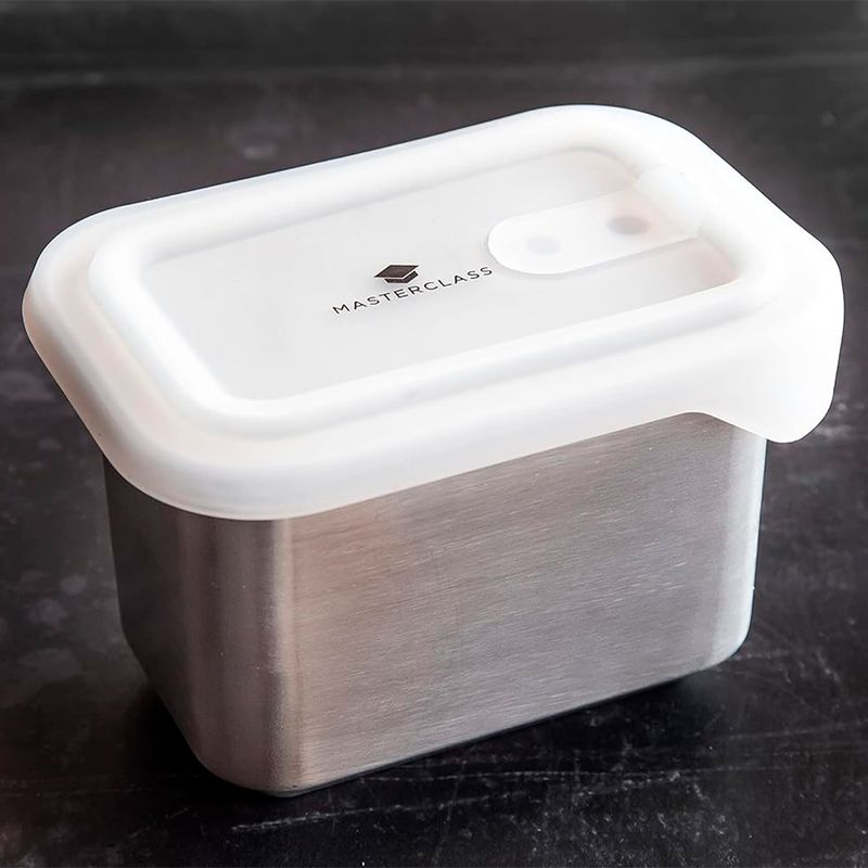 Depósito de acero inoxidable para guardar comida - Siman El Salvador