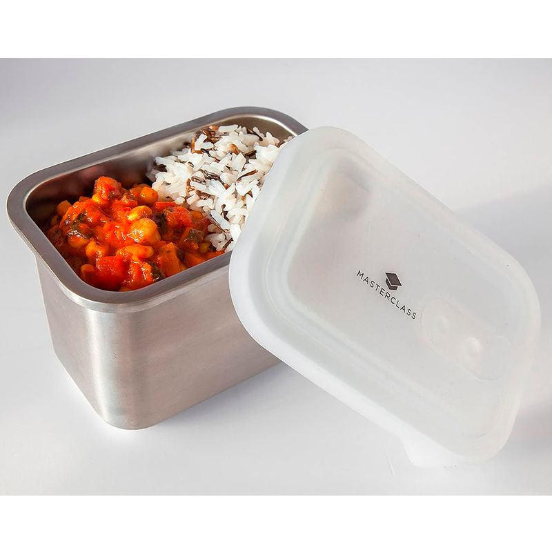 Depósito de acero inoxidable para guardar comida - Siman El Salvador