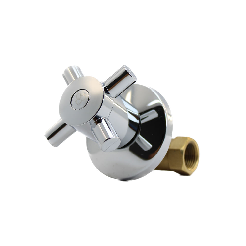 Llave para ducha Griven individual cromado tipo cruceta - Siman El Salvador