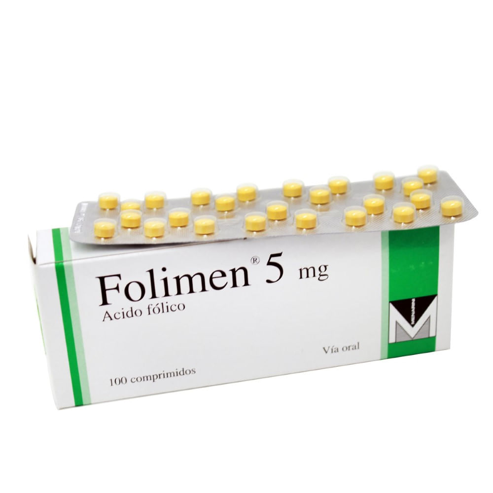 Folimen 5mg x 100 comprimidos - Siman El Salvador